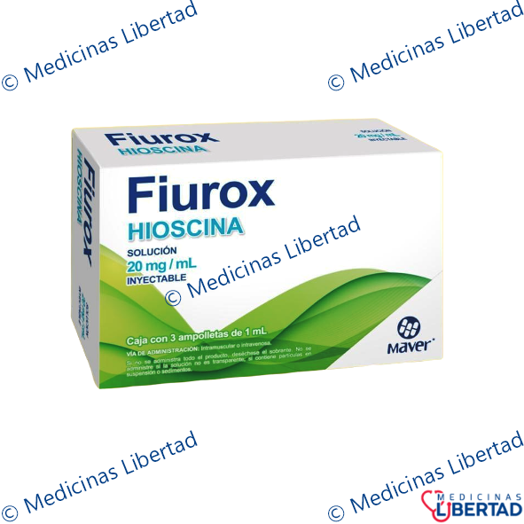 FIUROX ( HIOSCINA) INYECTABLE C/3 | Medicinas Libertad